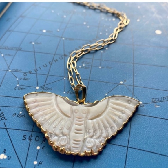 Estrella & Luna | Jewelry | Nwt Estrella Luna Moth Carved Shell ...